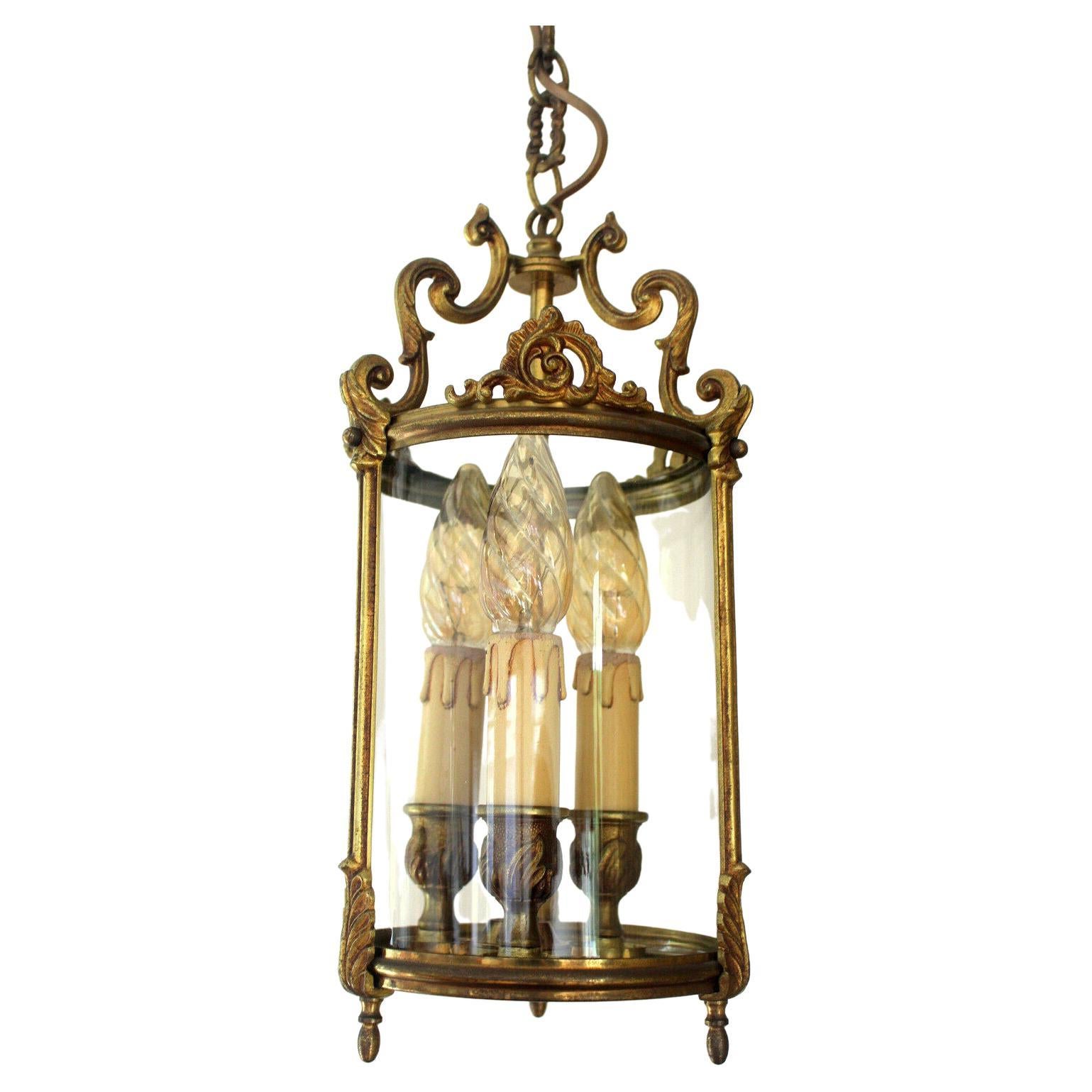Sciolari Brass Hall Lamp at 1stDibs