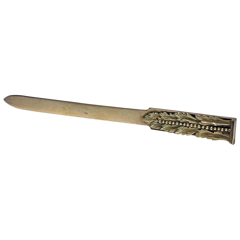 French Bronze Letter Opener Page Turner, circa 1900 For Sale at 1stDibs ...