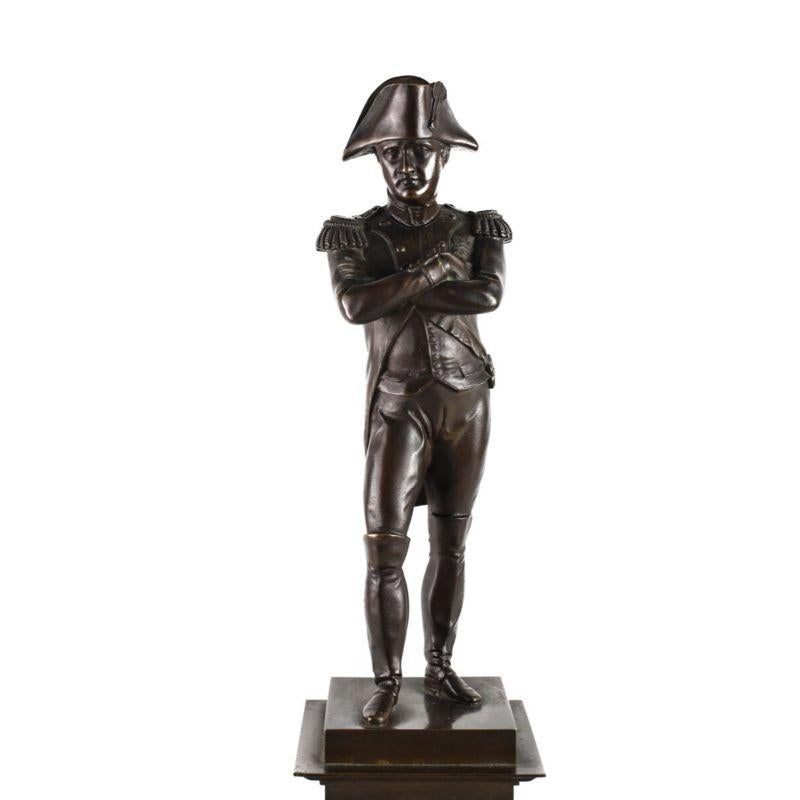 French Bronze Sculpture of Napoleon Bonaparte as General on Marble Base ...