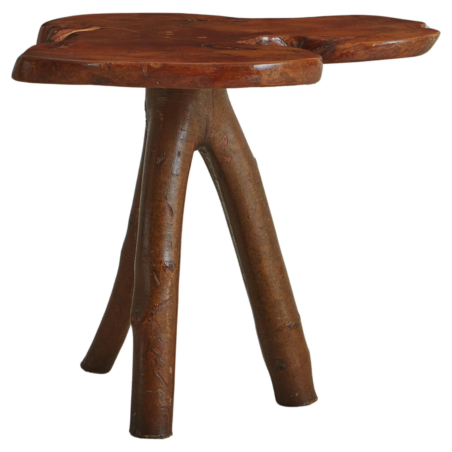 Brutalist Tripod Coffee Table / Side Table For Sale at 1stDibs