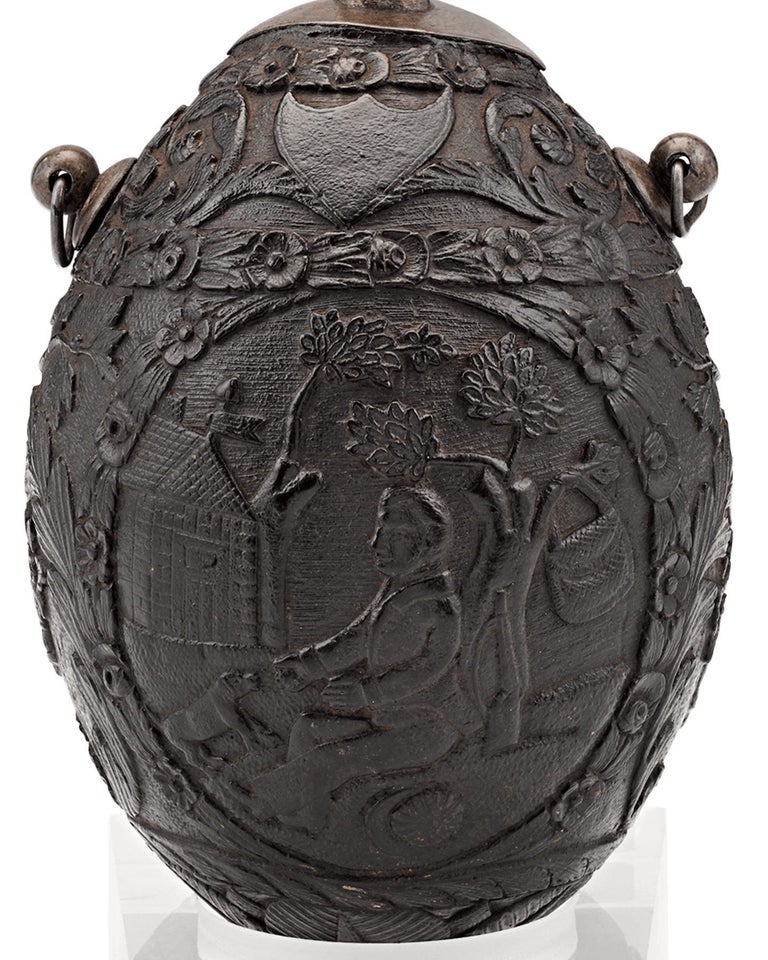 French Bugbear Coconut Flask at 1stDibs