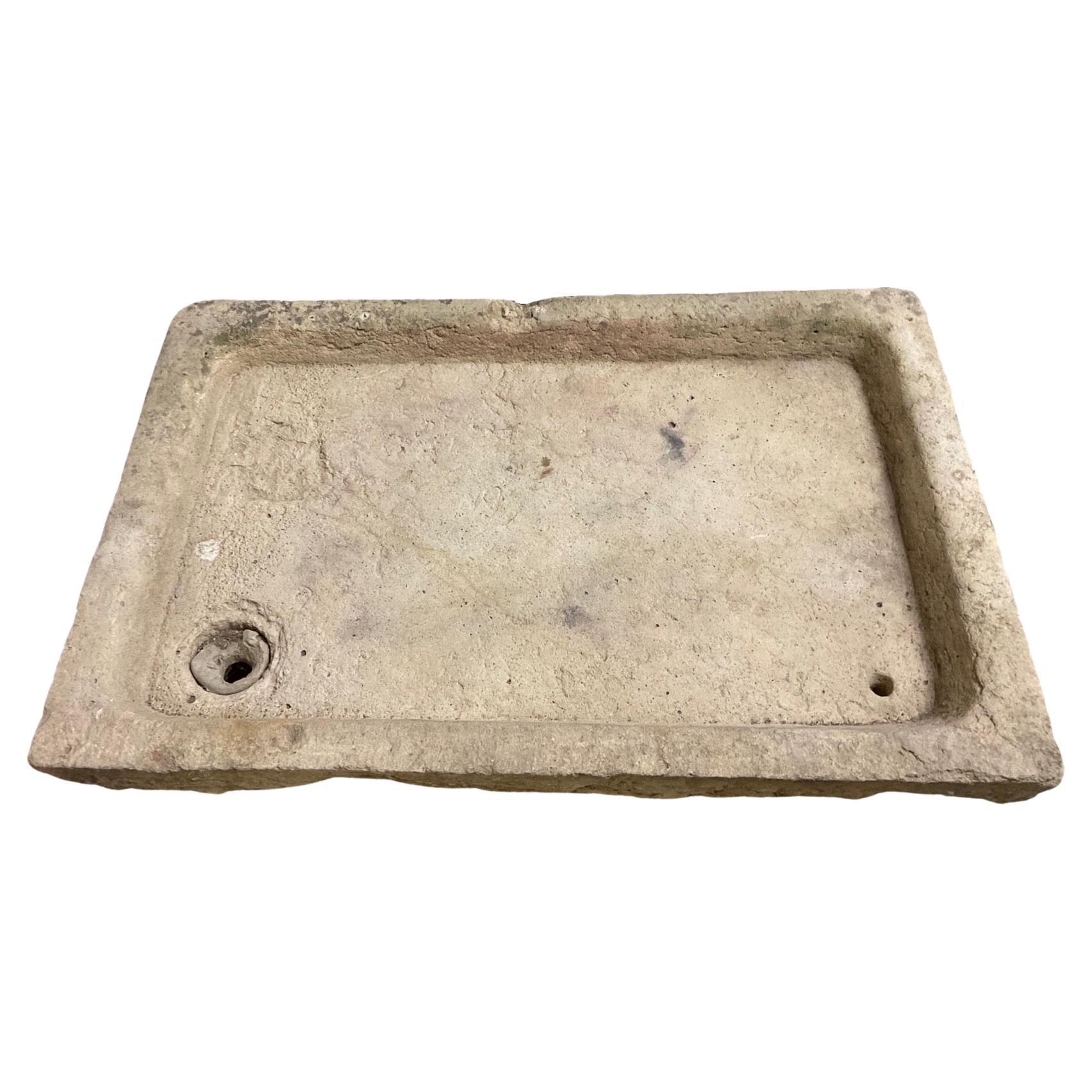 Large Orange Hued Limestone Sink at 1stDibs | orange limestone