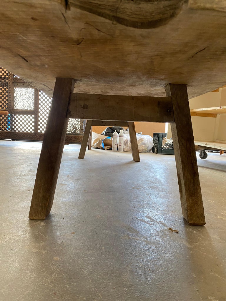 French Butcher Block Coffee Table at 1stDibs