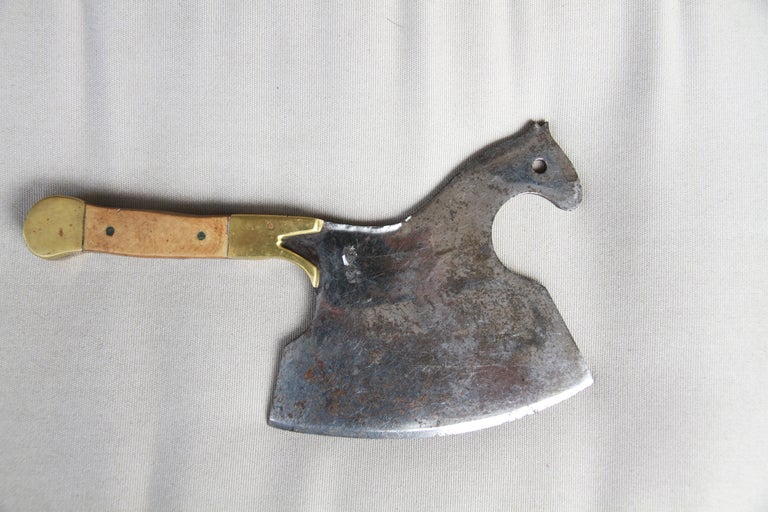 French Butcher Cleaver, Horse at 1stDibs