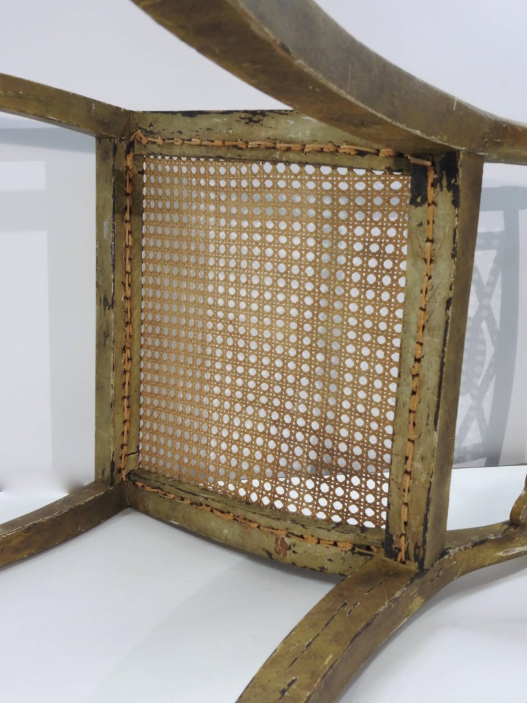 French Cane Bottom Side Chair For Sale at 1stDibs