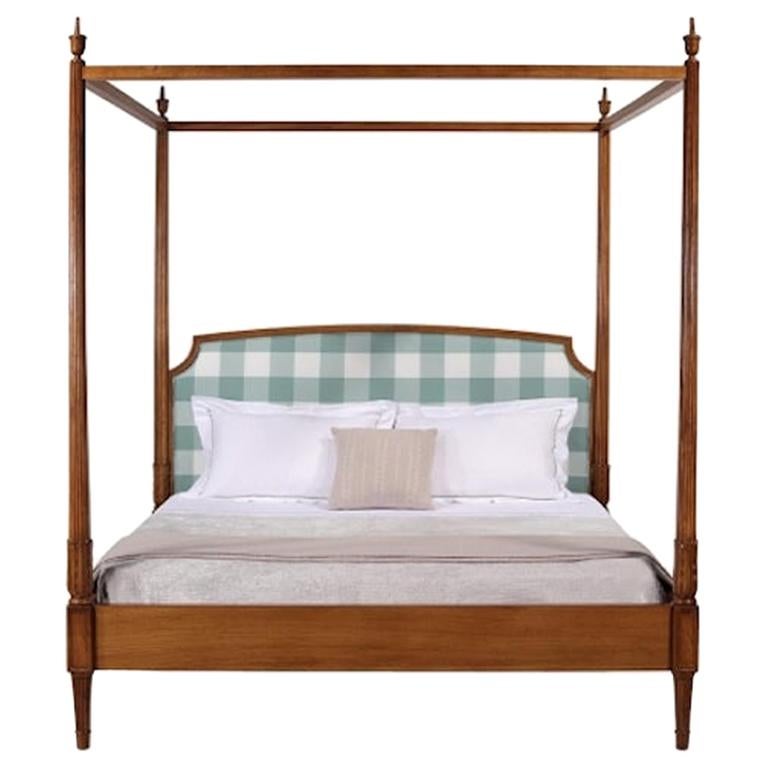 French Canopy Louis XVI Bed Frame, 20th Century For Sale at 1stDibs