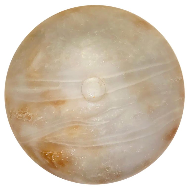 French Carved Alabaster Light Fixture For Sale at 1stDibs