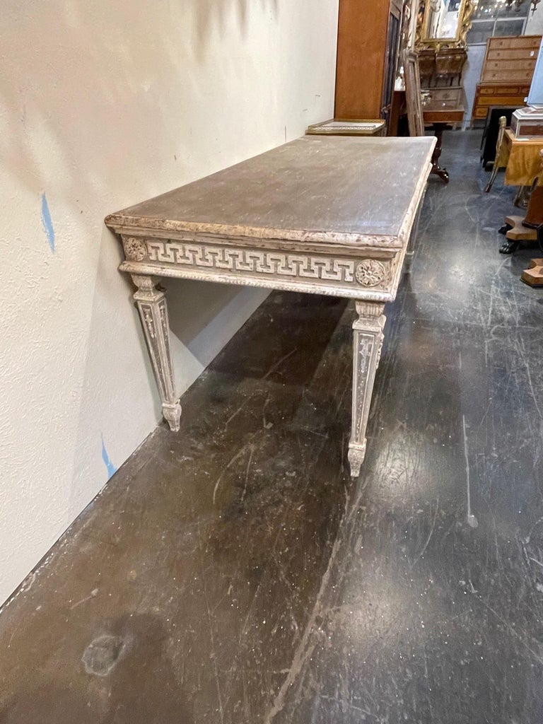 French Carved Dining Tables with Greek Key Design For Sale at 1stDibs