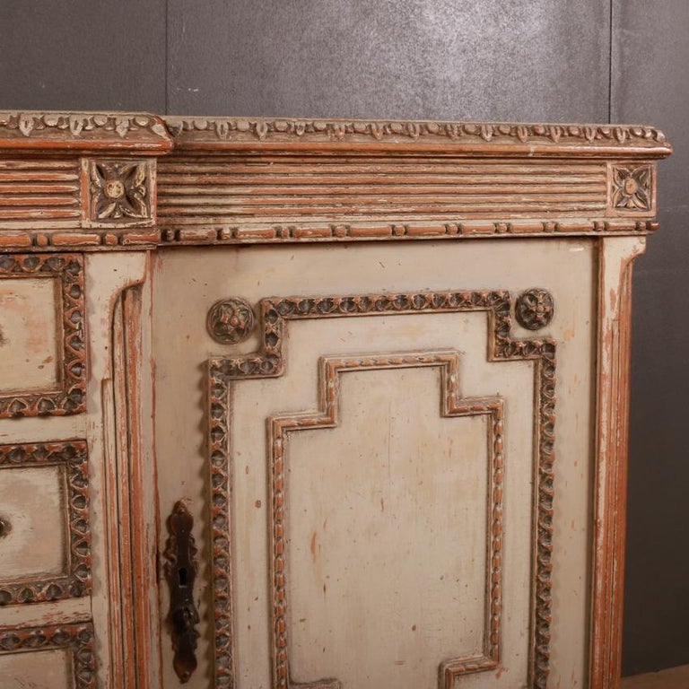 French Carved Pine Enfilade/ Sideboard at 1stDibs