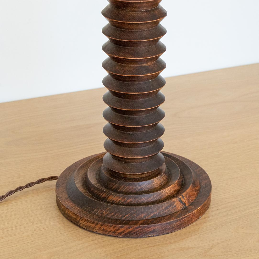 French Carved Wood Lamp at 1stDibs