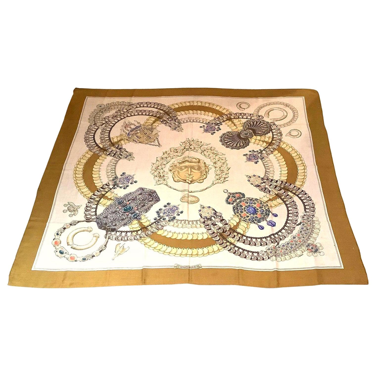 Beautiful Hermes Scarf Mounted on Panel, circa 1960 at 1stDibs
