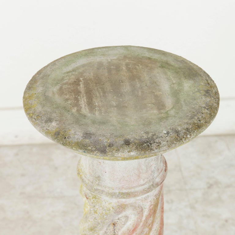 French Cast Stone Column, Pillar or Pedestal from Normandy at 1stDibs
