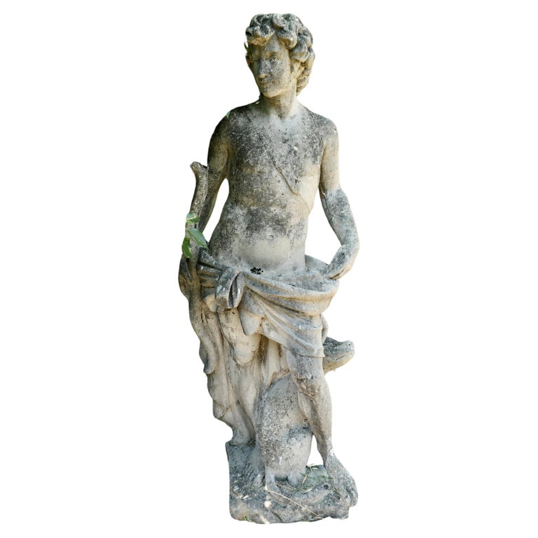 French Cast Stone Statue of Apollo For Sale at 1stDibs