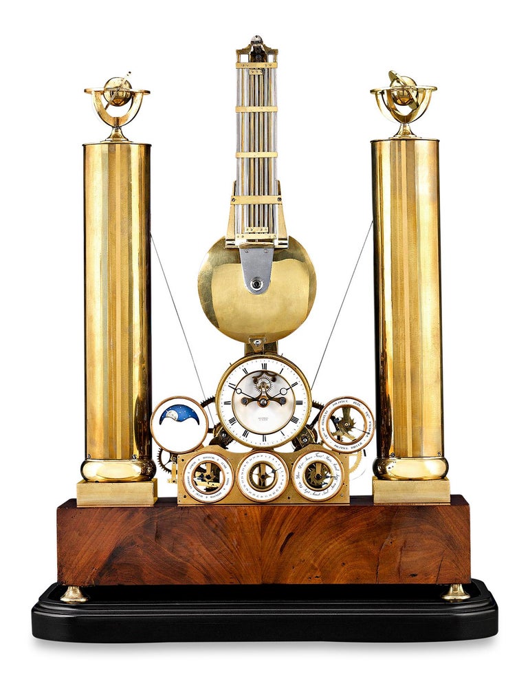 French Celestial Skeleton Clock at 1stDibs