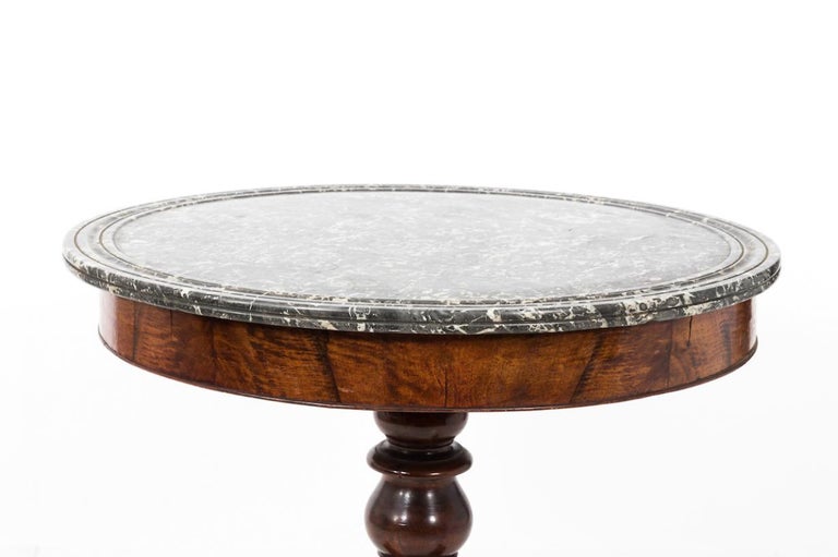Antique French Second Empire Round Pedestal Table at 1stDibs
