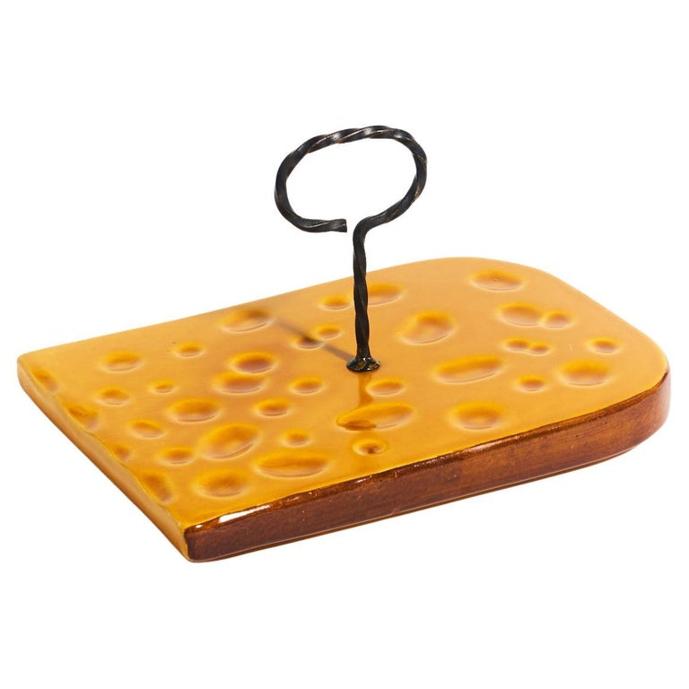 French Ceramic Cheese Server For Sale at 1stDibs