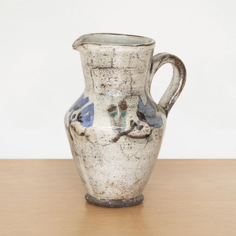 French Ceramic Pitcher by Gustave Reynaud For Sale at 1stDibs