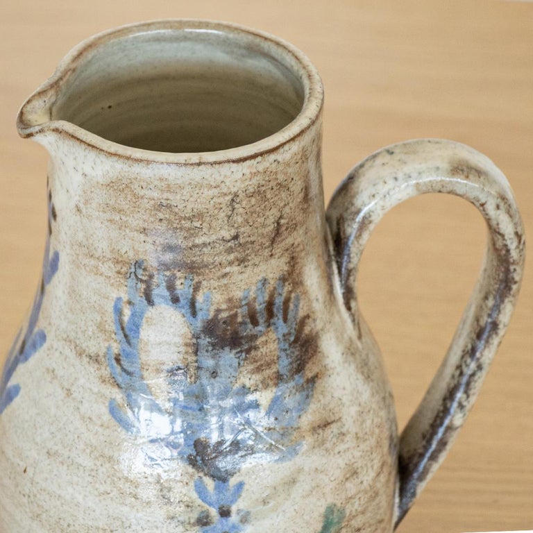 French Ceramic Pitcher by Gustave Reynaud at 1stDibs