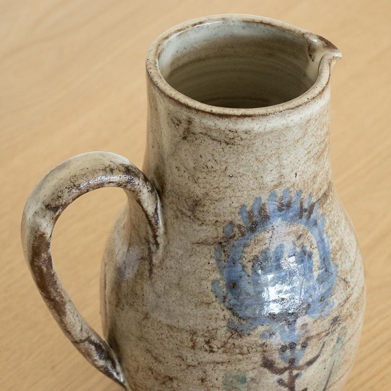 French Ceramic Pitcher by Gustave Reynaud at 1stDibs