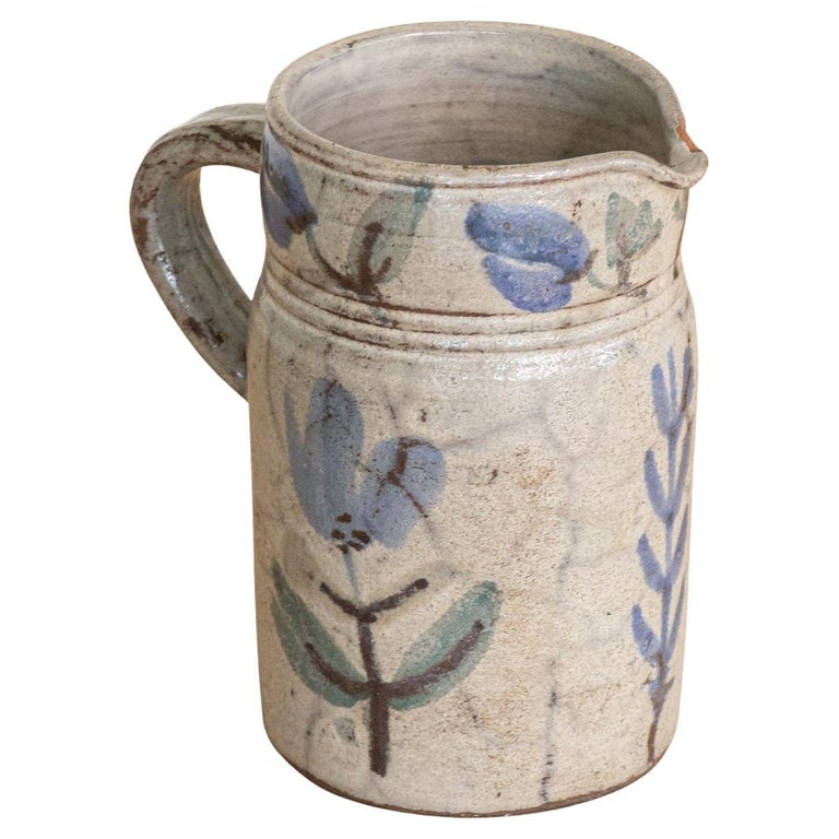 French Ceramic Pitcher by Gustave Reynaud For Sale at 1stDibs
