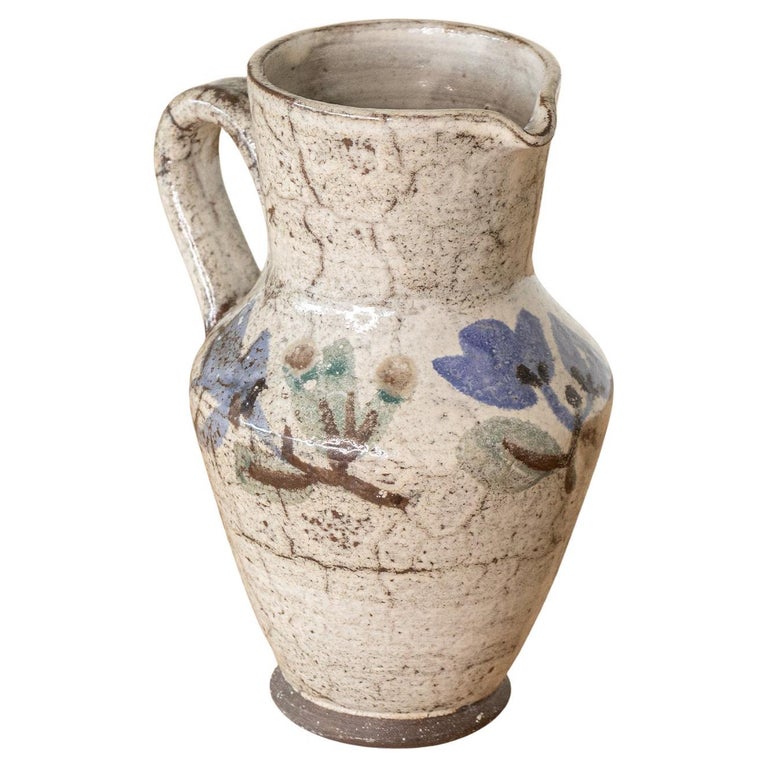 French Ceramic Pitcher by Gustave Reynaud For Sale at 1stDibs