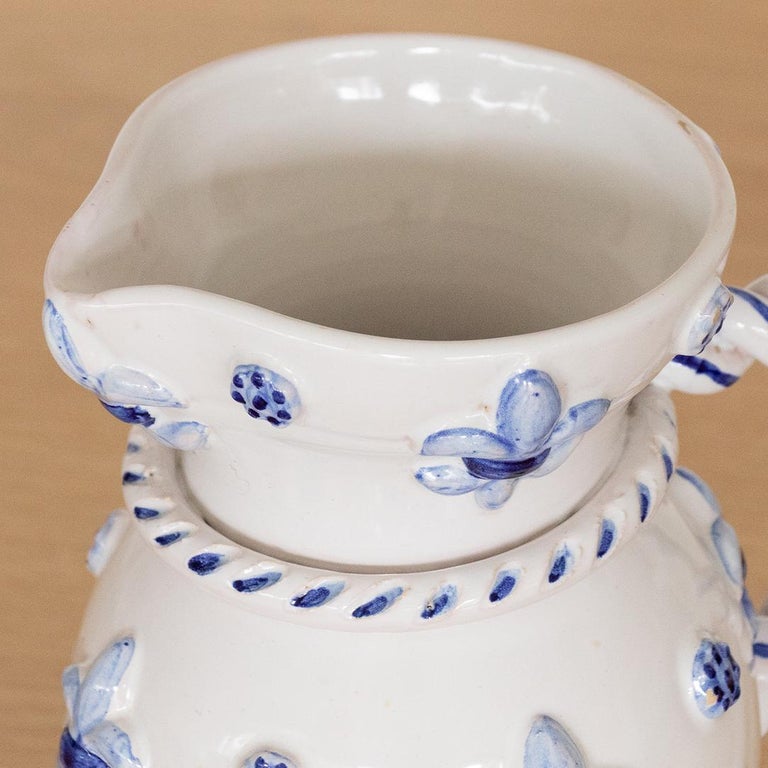 French Ceramic Pitcher For Sale at 1stDibs