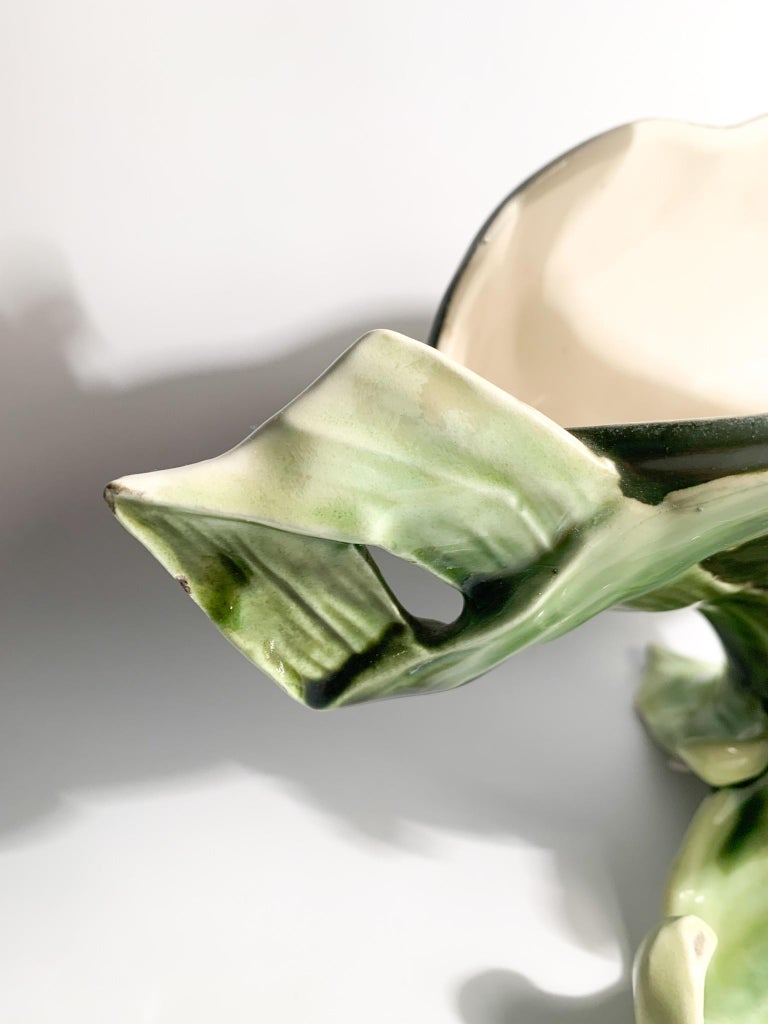 French Ceramic Sculpture of Lady Liberty with Early 20th Century Flower ...
