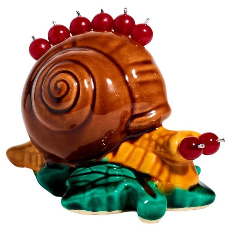 French Ceramic Snail Appetizer Set For Sale at 1stDibs