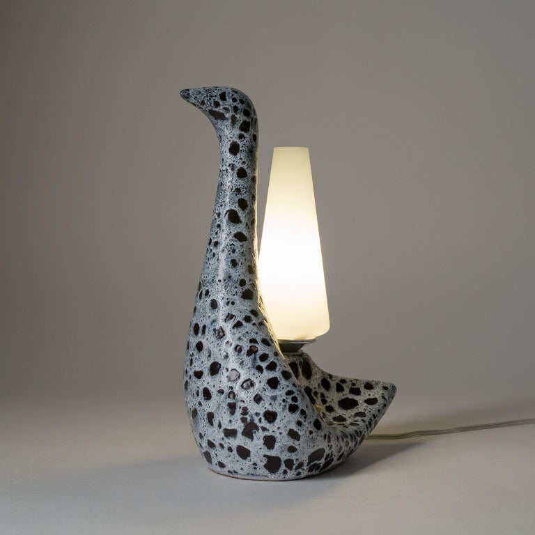 French Ceramic Table Lamp, Vallauris, circa 1960 For Sale at 1stDibs