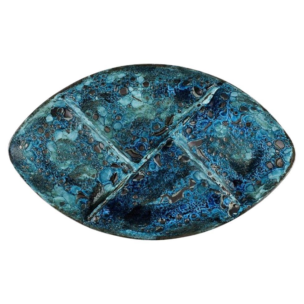 Higgins Art Glass Dish For Sale at 1stDibs