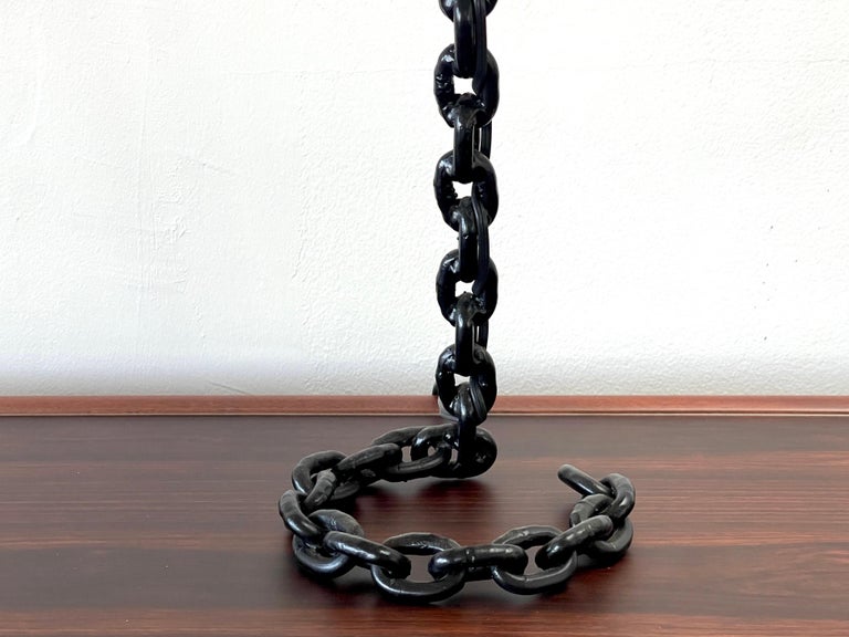 French Chain Link Table Lamp For Sale at 1stDibs