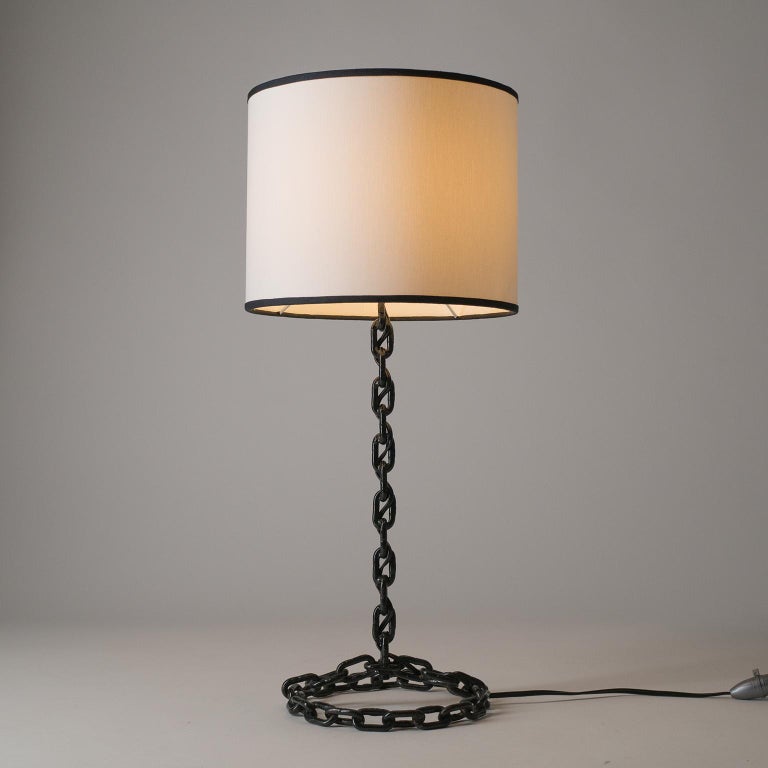 French Chain Link Table Lamps, circa 1970 at 1stDibs
