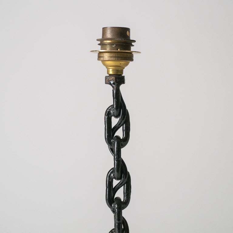 French Chain Link Table Lamps, circa 1970 at 1stDibs