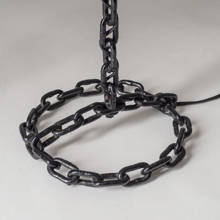 French Chain Link Table Lamps, circa 1970 For Sale at 1stDibs