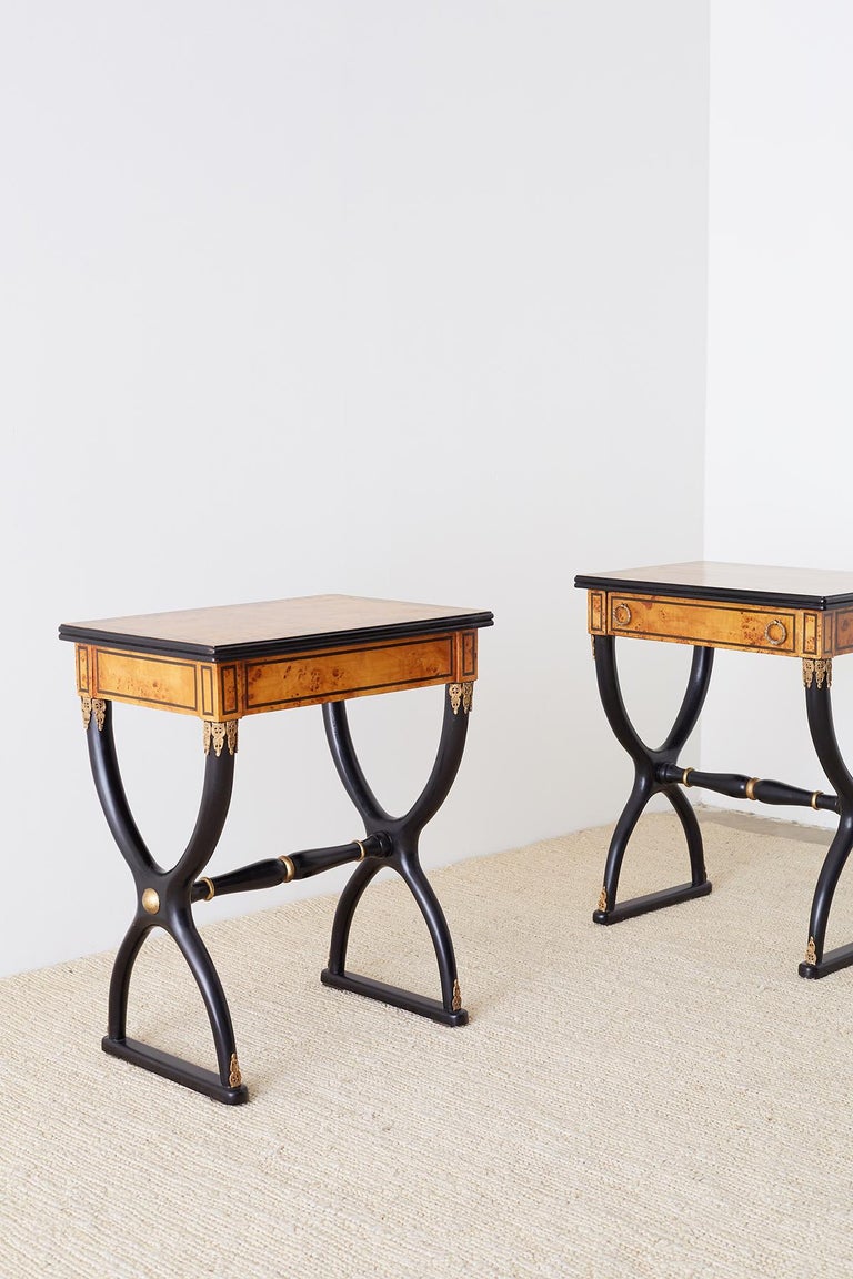 French Charles X Neoclassical Table or Nightstands at 1stDibs