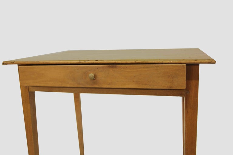 French Cherry One Drawer Table For Sale at 1stDibs