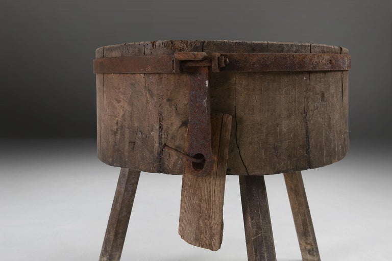 French Chopping Block Table, circa 1920 For Sale at 1stDibs