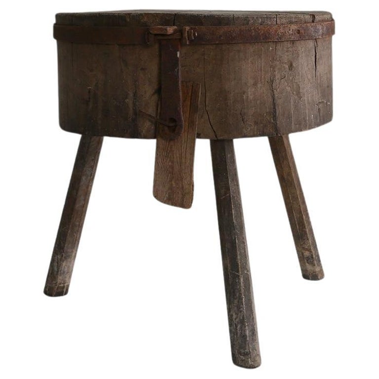 French Chopping Block Table, circa 1920 For Sale at 1stDibs