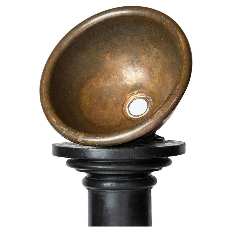 French Circular Copper Sink, Mid 20th Century at 1stDibs