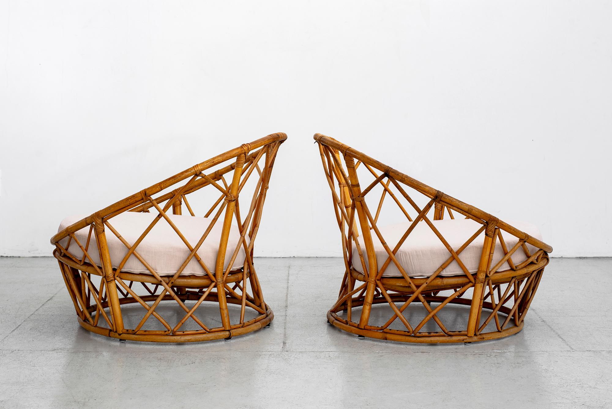 French Circular Rattan Chairs at 1stDibs | deco truss