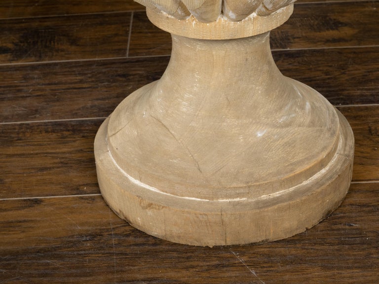 French Classical Style 19th Century Carved Wood Pots à Feu with Traces ...