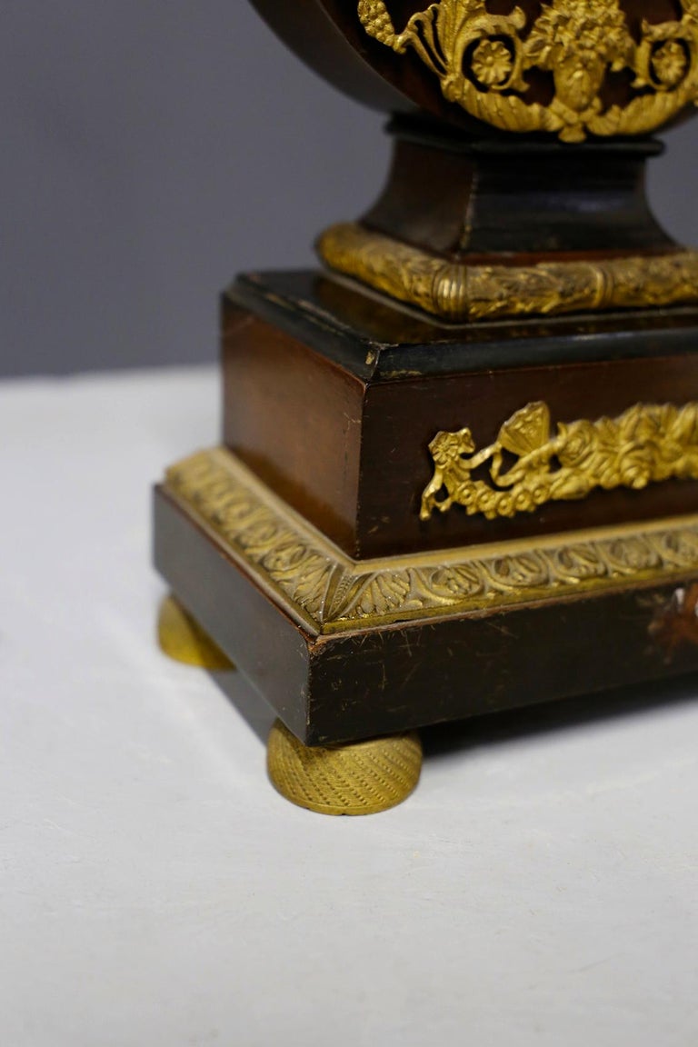 French Clock Napoléon III Original Label on the Back, 1867 For Sale at ...