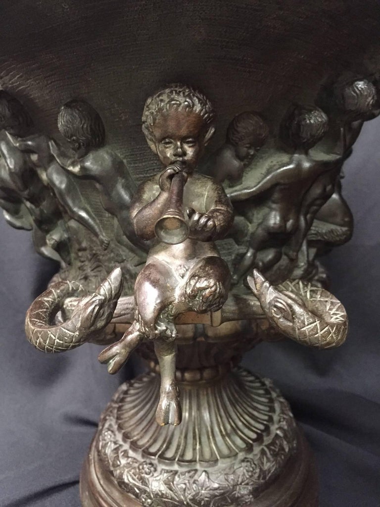 French Clodion Style Oval Bowl with Cherub Handles at 1stDibs