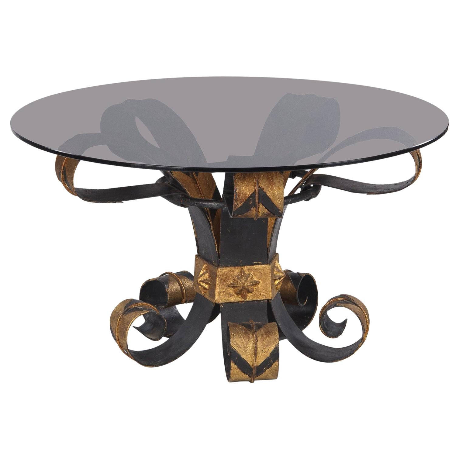 Glass Top Wrought Iron Coffee Tables - 29 For Sale on 1stDibs