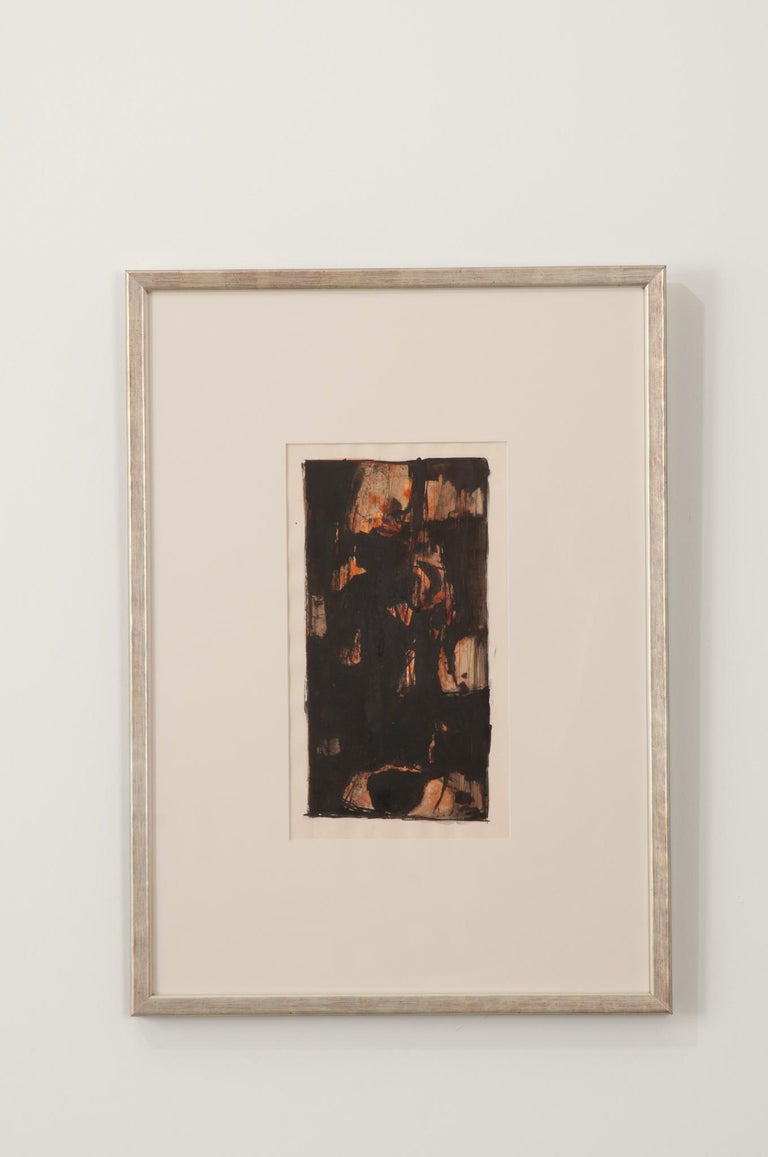 French Collection of Framed Abstract Paintings For Sale at 1stDibs