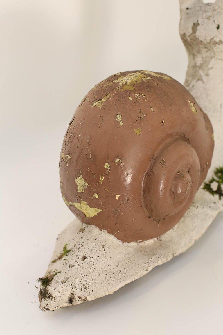 French Concrete Garden Snail at 1stDibs | concrete snail, cement garden ...