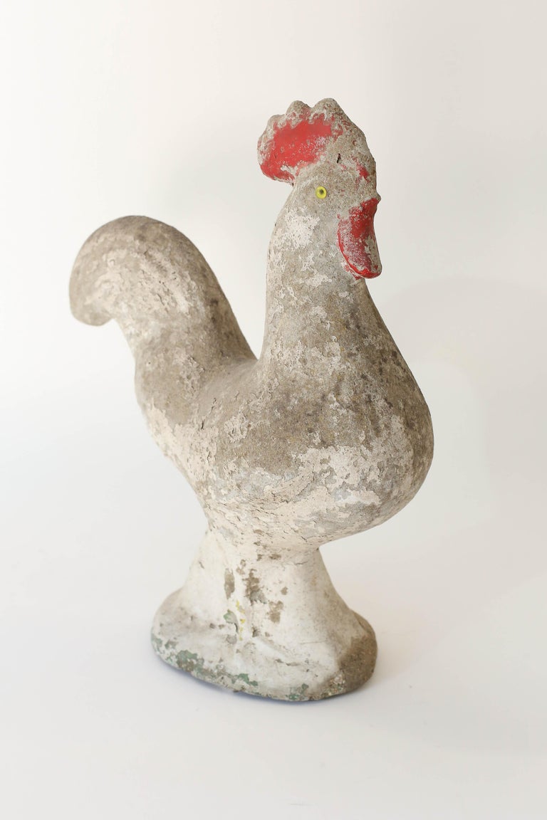 French Concrete Rooster at 1stDibs