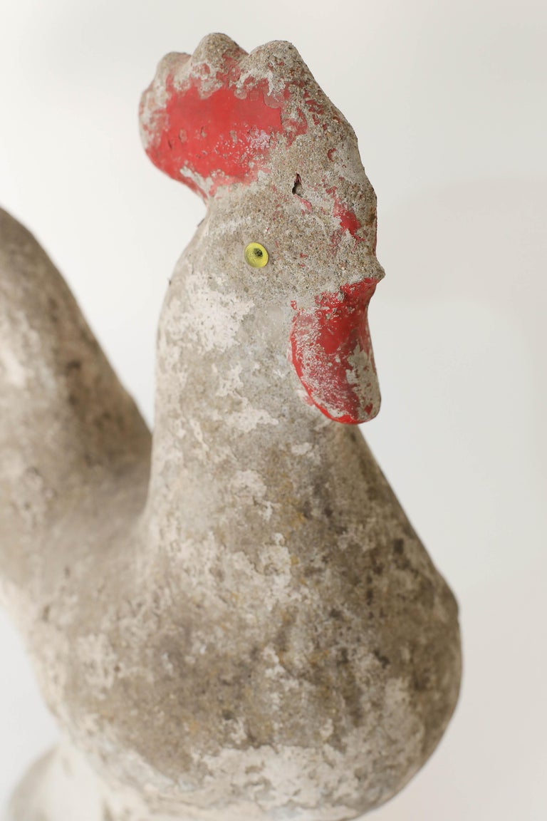 French Concrete Rooster at 1stDibs