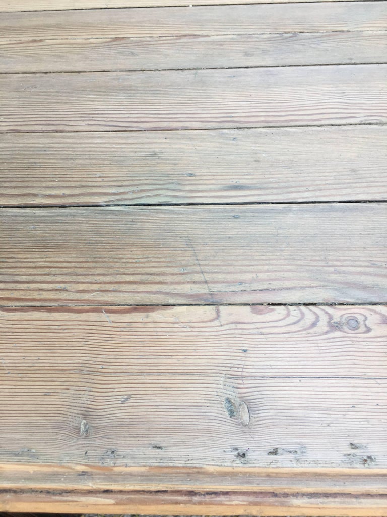 French Console Table with Rough Spruce Wood Top from 1890s For Sale at ...