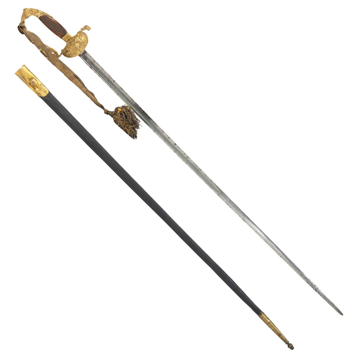 Decorative Spanish Metal Sword For Sale at 1stDibs